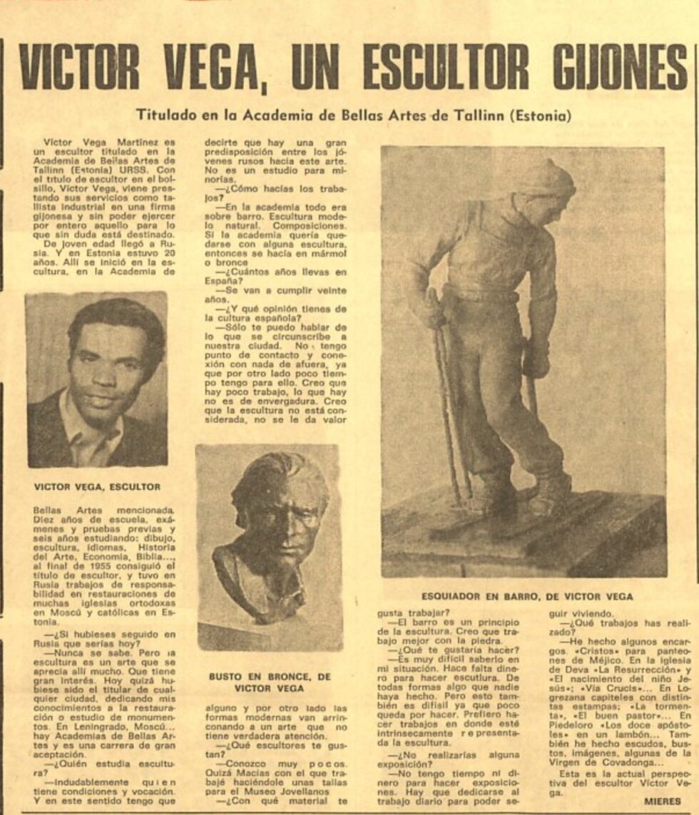 Víctor Vega Martínez, escultor | Niños de Rusia